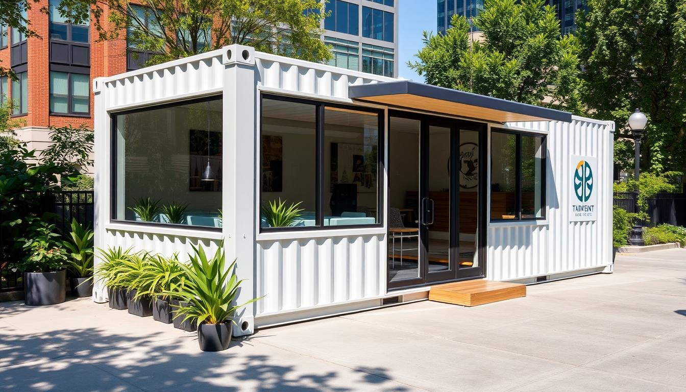 Container escritório com estrutura personalizada